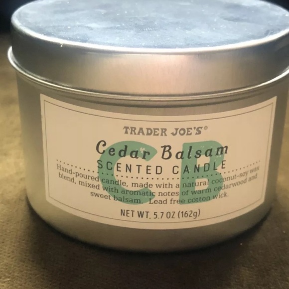 TRADER JOE’S | Accents | 4x New 222 Trader Joes Cedar Balsam Soy Blend Candles | Poshmark